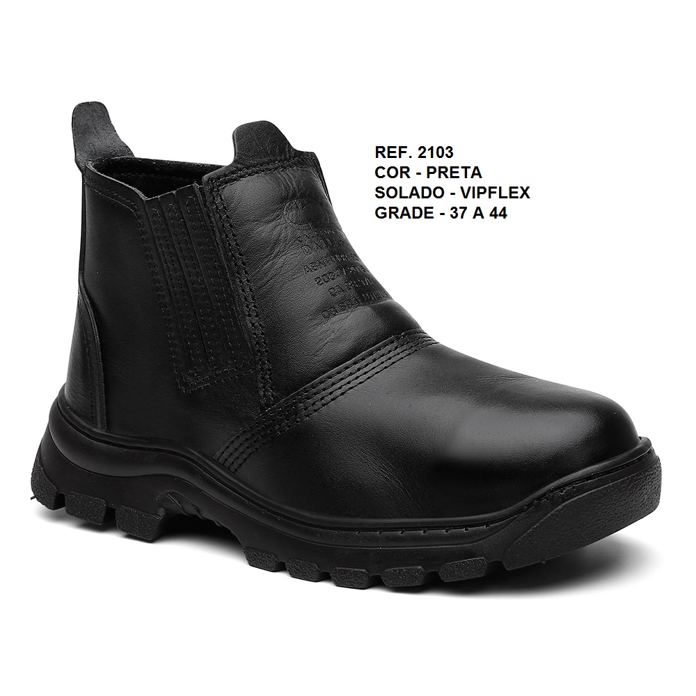 2103 – BOTINA SEG. VIPFLEX C/ ELASTICO – Calçados Dallas