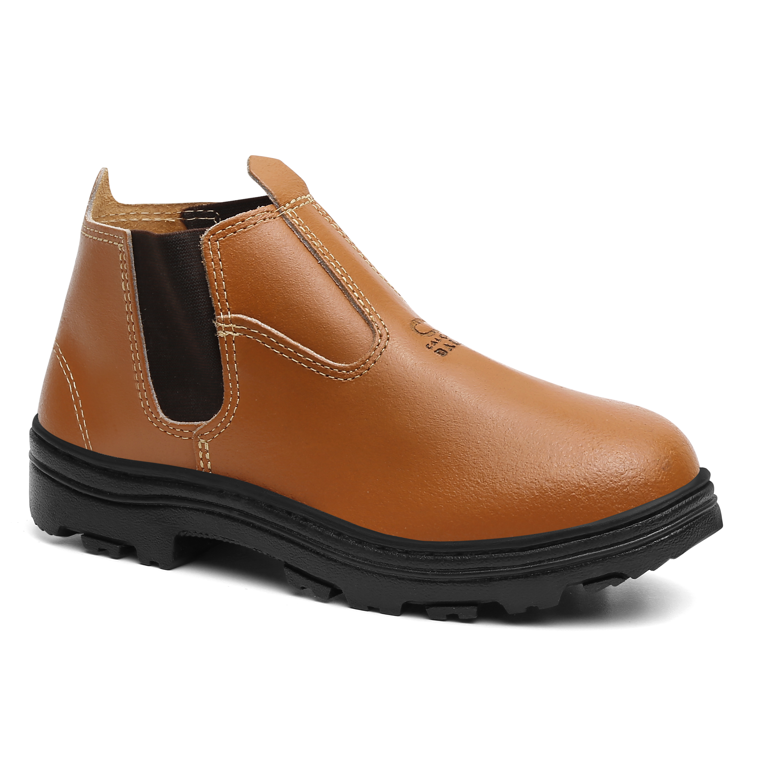 4002 – botina de segurança raspa amarela solado borracha – Calçados Dallas